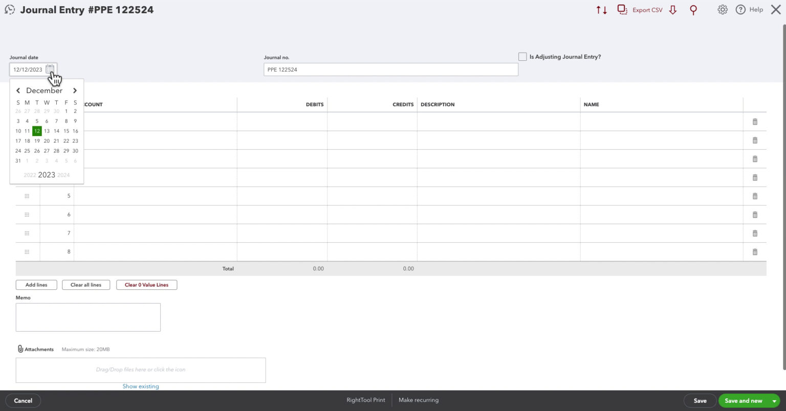 How to Enter a Journal Entry in QuickBooks Online - Gentle Frog ...